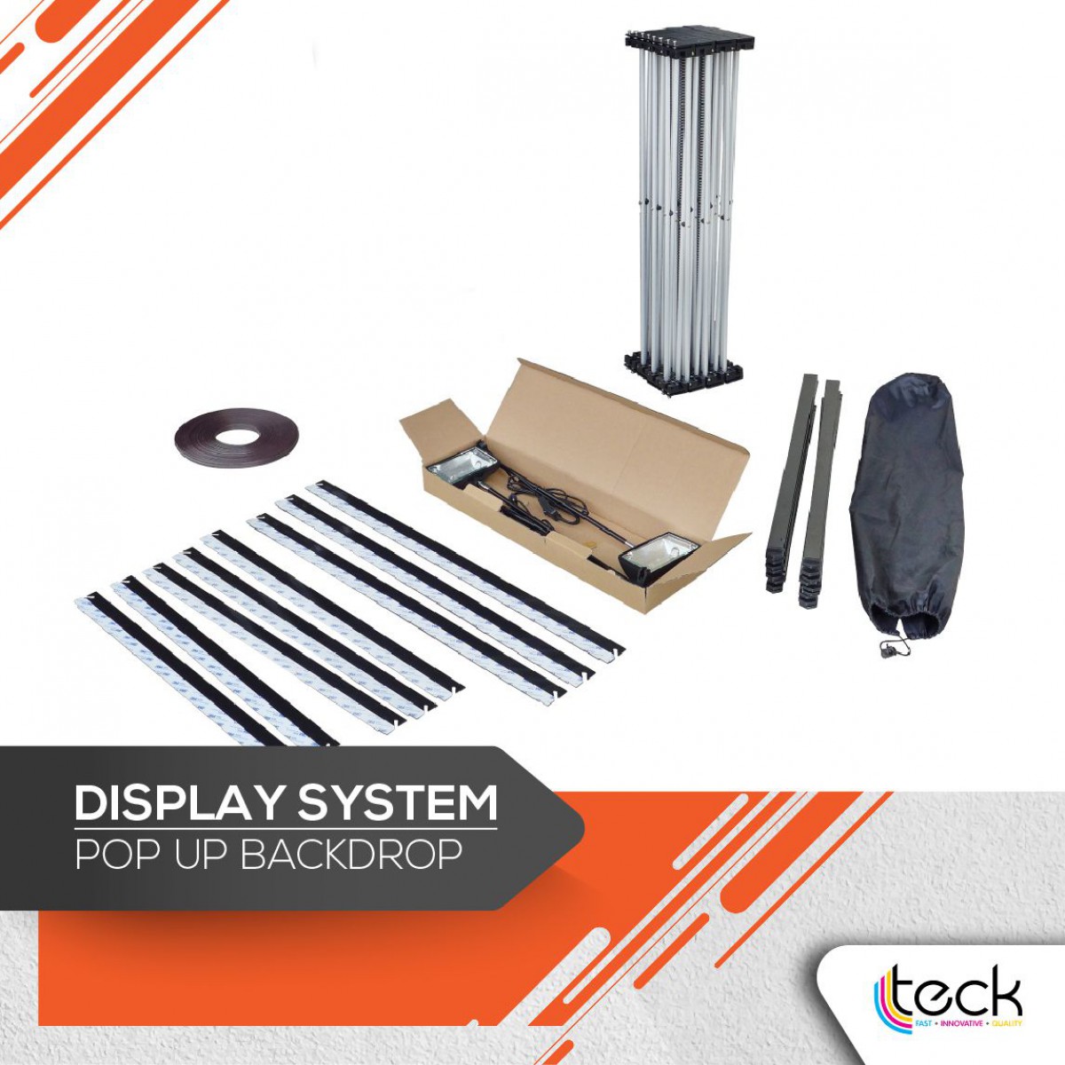 Pop Up Backdrop Curve (with print)