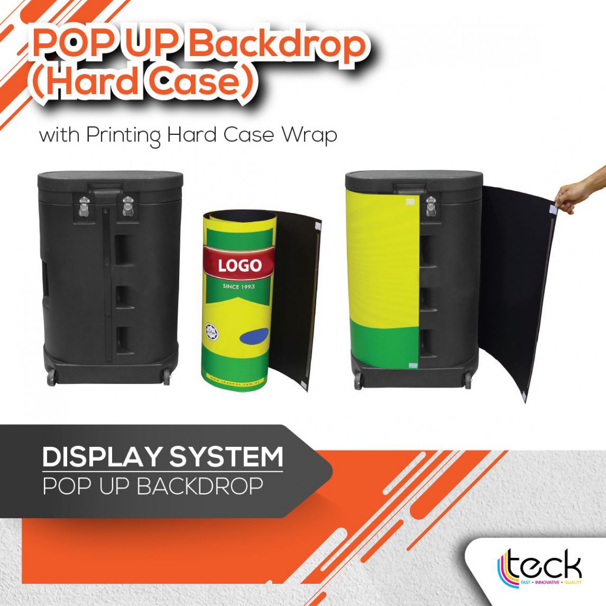 Pop Up Backdrop Curve (with print)