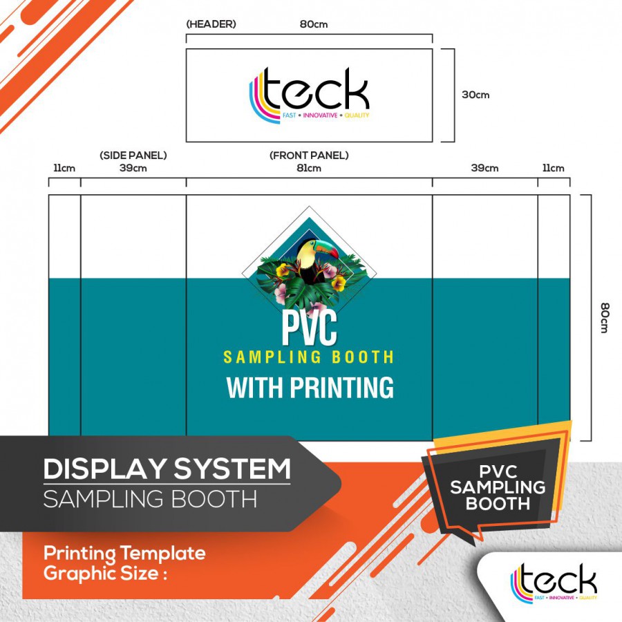 PVC Sampling Booth (with print)