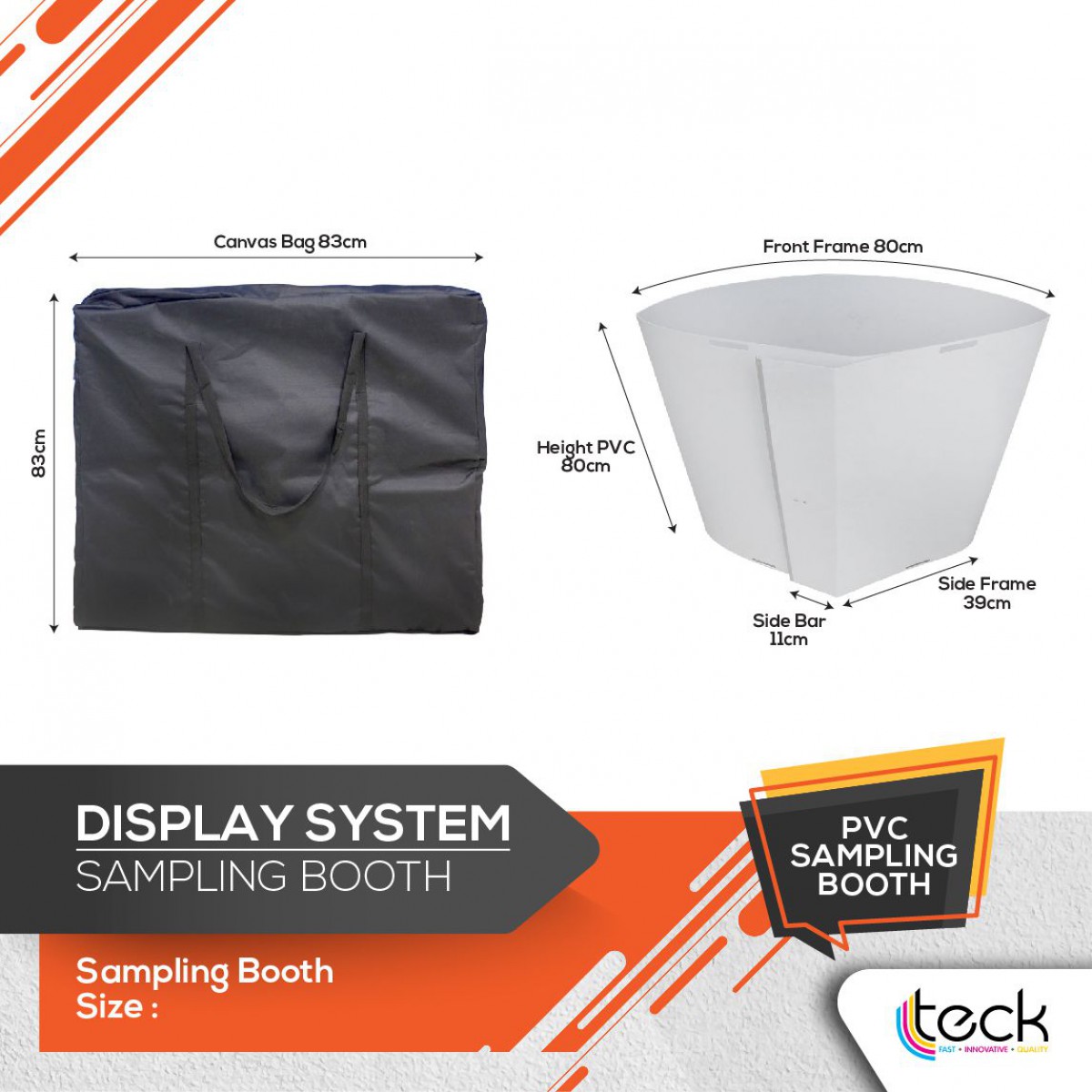 PVC Sampling Booth (with print)