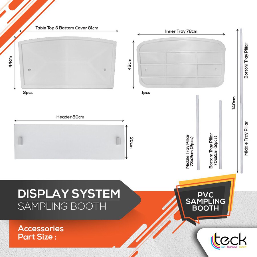 PVC Sampling Booth (with print)