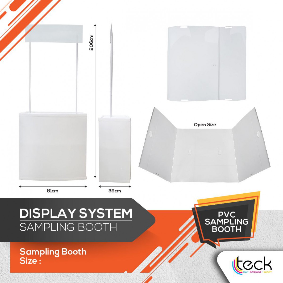 PVC Sampling Booth (with print)